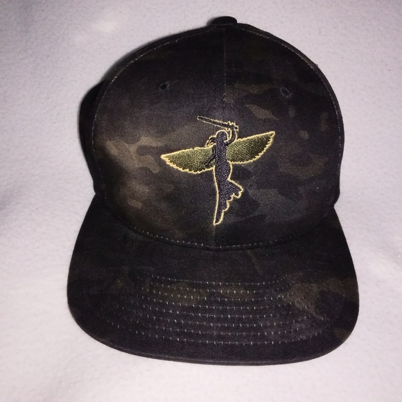 Classics | Accessories | Dark Camouflage Winged Girl With Sword Hat Cap ...